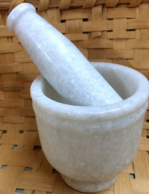 White Stone Mortar and Pestle – Medicine Man Crafts