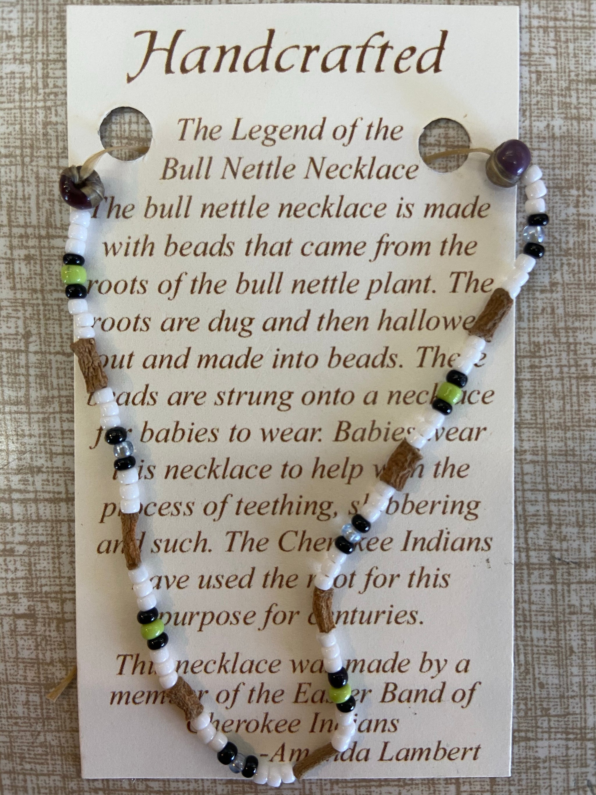 Bull Nettle Teething Necklace – Medicine Man Crafts